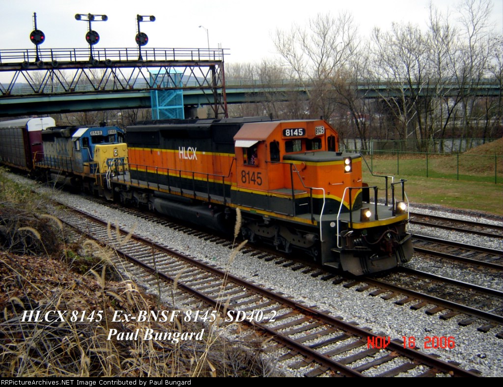 HLCX 8145 SD40-2 11/18/2006 Check Out The Number Boards